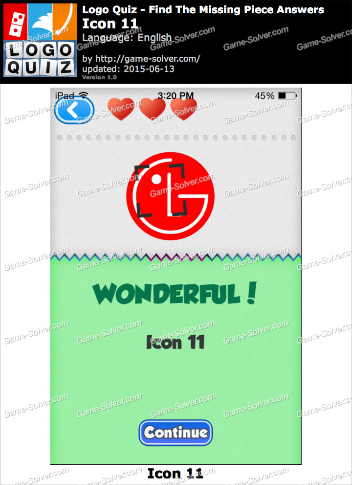 Logo Quiz Find The Missing Piece Icon 11 • Game Solver