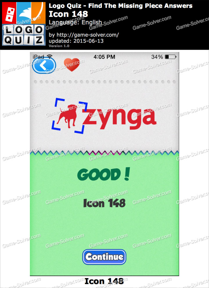 Logo Quiz Find The Missing Piece Icon 148 • Game Solver