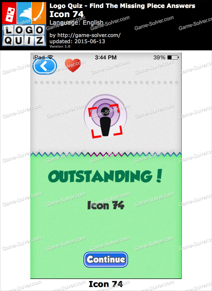 Logo Quiz Find The Missing Piece Icon 74 • Game Solver