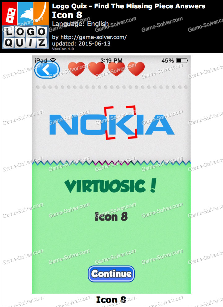 Logo Quiz Find The Missing Piece Icon 8 • Game Solver