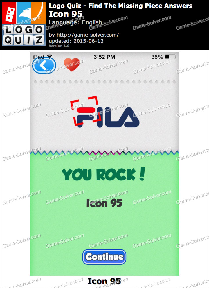 Logo Quiz Find The Missing Piece Icon 95 • Game Solver