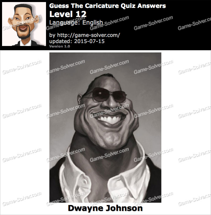 Guess The Caricature Quiz Level 12 • Game Solver
