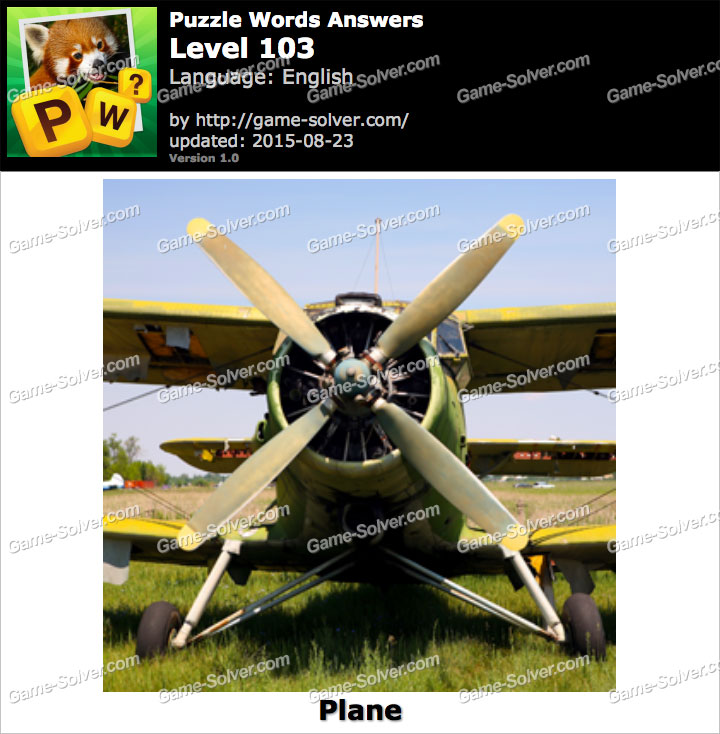 Puzzle Words Level 103 • Game Solver
