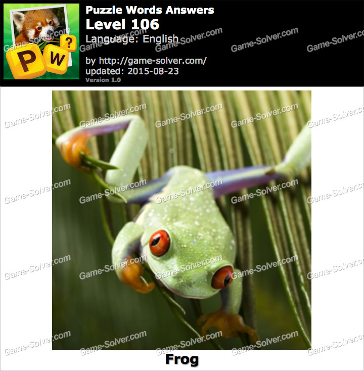 Puzzle Words Level 106 • Game Solver