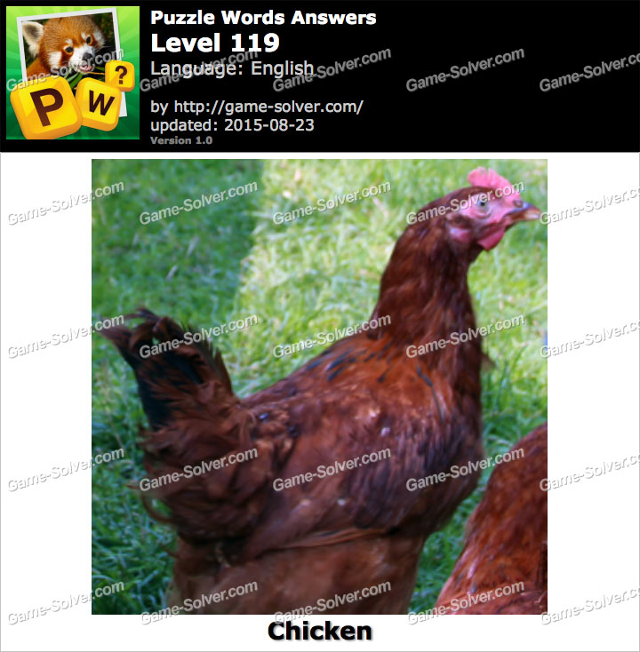 Puzzle Words Level 119 • Game Solver