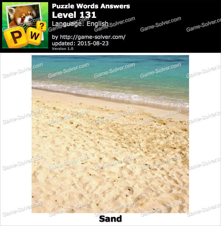 Puzzle Words Level 131 • Game Solver