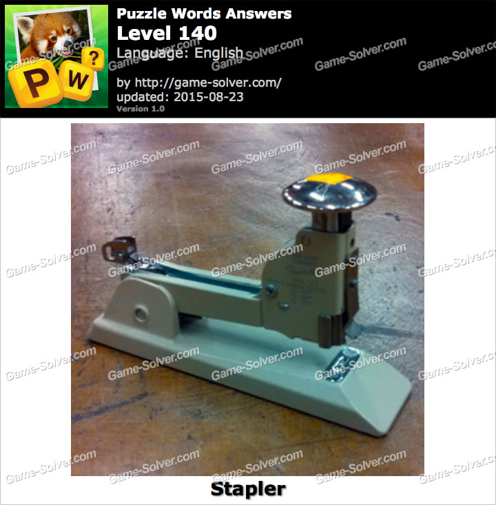 Puzzle Words Level 140 • Game Solver