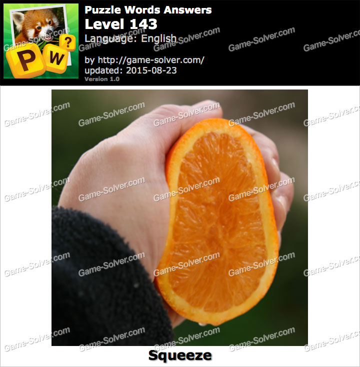 Puzzle Words Level 143 • Game Solver