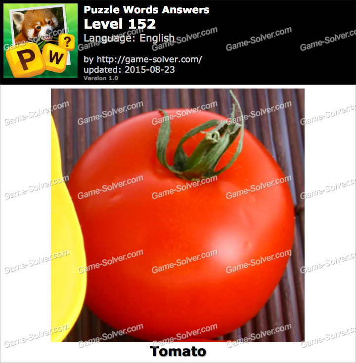 Puzzle Words Level 152 • Game Solver