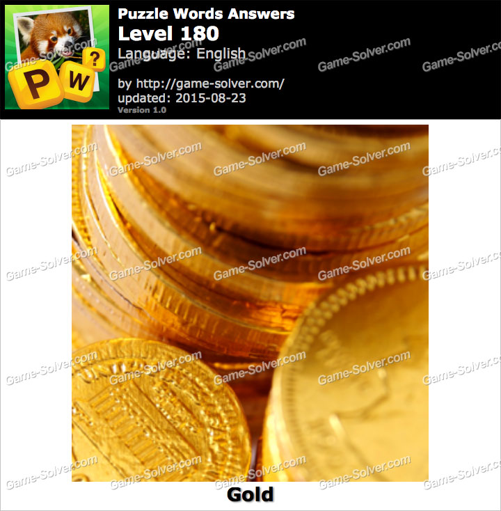 Puzzle Words Level 180 • Game Solver