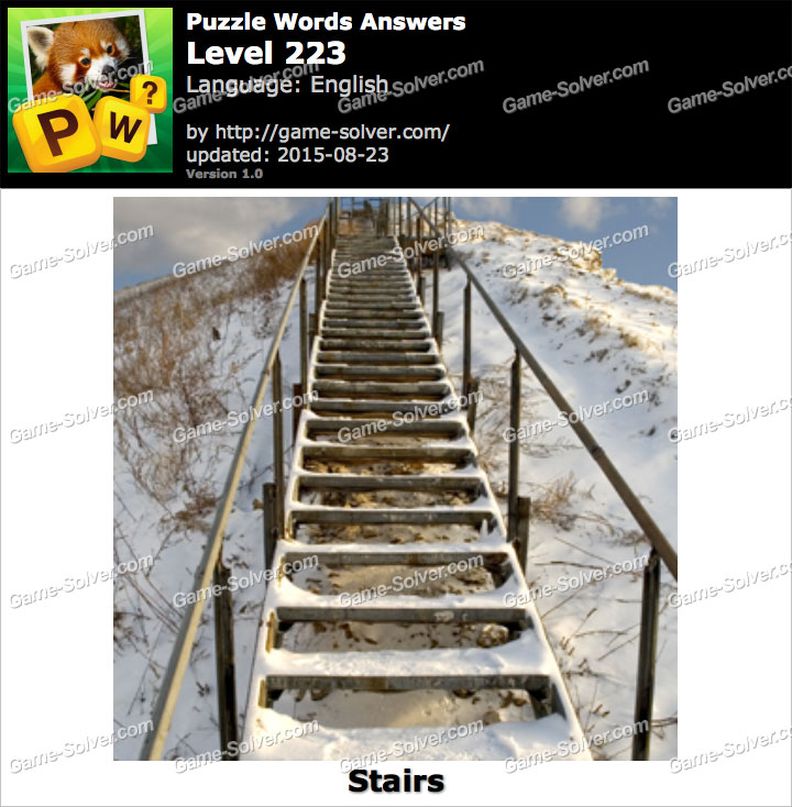 Puzzle Words Level 223 • Game Solver