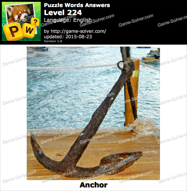 Puzzle Words Level 224 • Game Solver