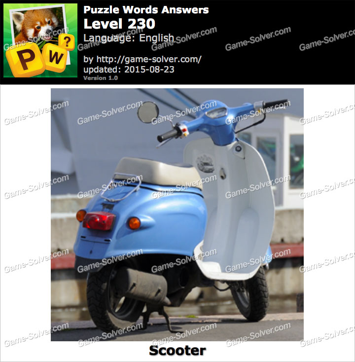 Puzzle Words Level 230 • Game Solver
