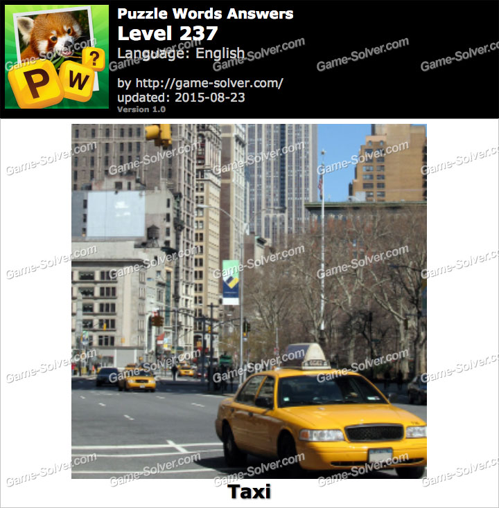 Puzzle Words Level 237 • Game Solver