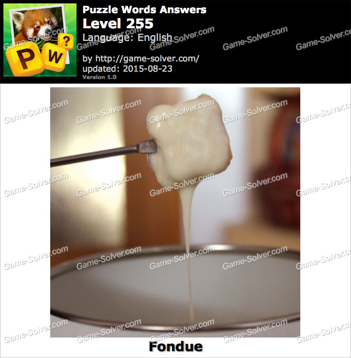 Puzzle Words Level 255 • Game Solver