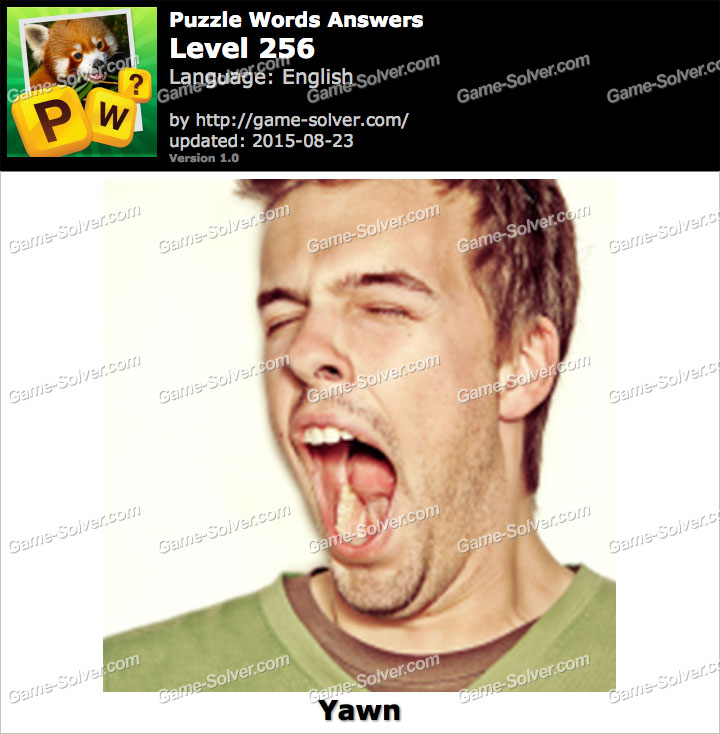 Puzzle Words Level 256 • Game Solver