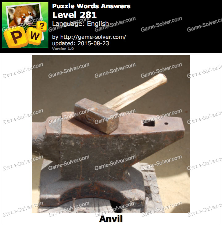 Puzzle Words Level 281 • Game Solver
