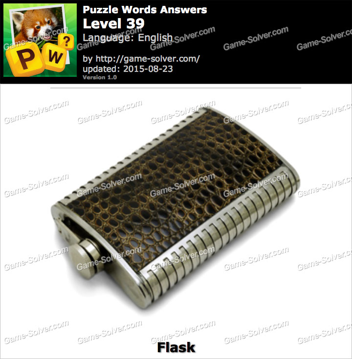 Puzzle Words Level 39 • Game Solver