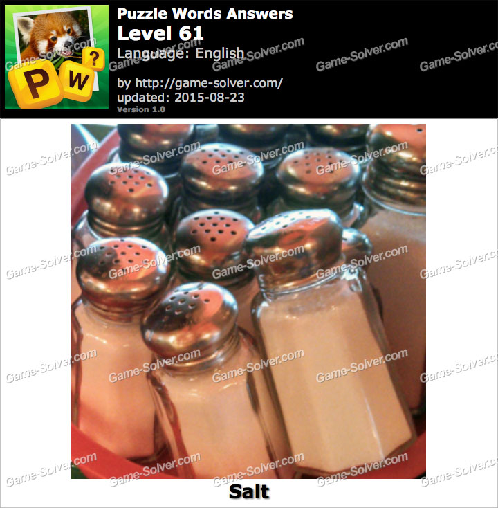 Puzzle Words Level 61 • Game Solver