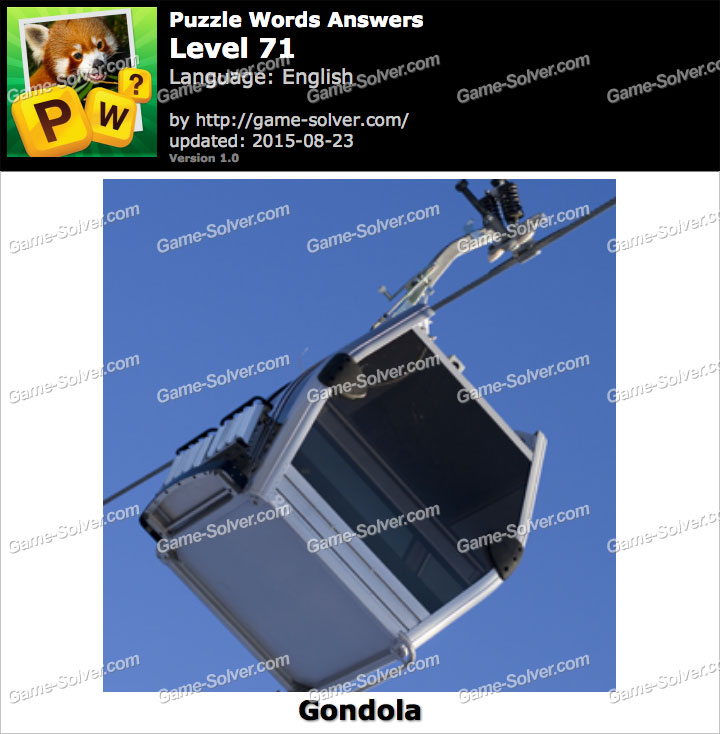 Puzzle Words Level 71 • Game Solver