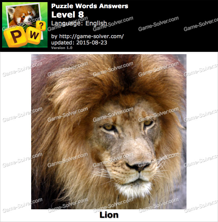 Puzzle Words Level 8 • Game Solver