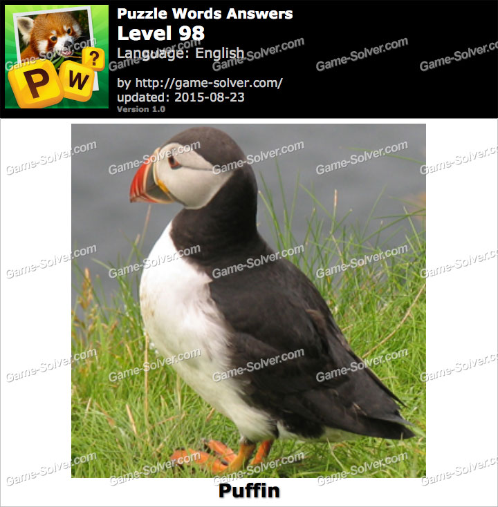 Puzzle Words Level 98 • Game Solver