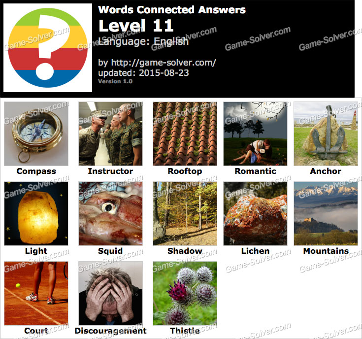 Words Connected Level 11 • Game Solver