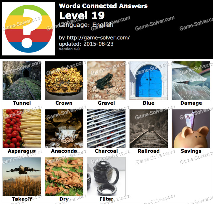 Words Connected Level 19 • Game Solver