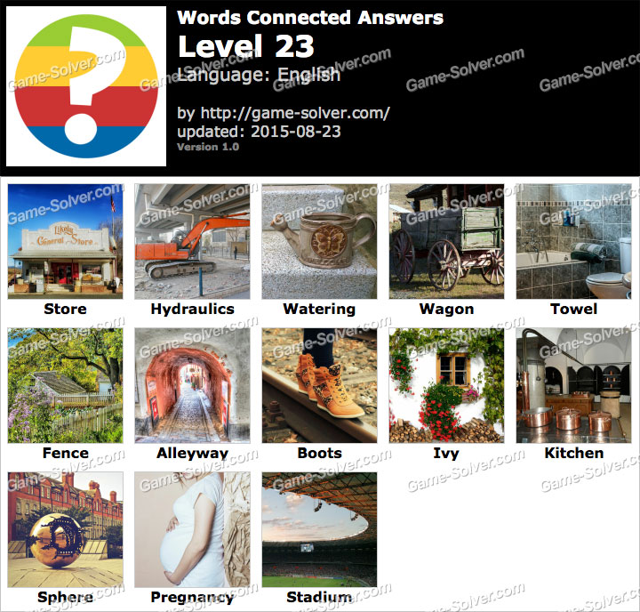 Words Connected Level 23 • Game Solver