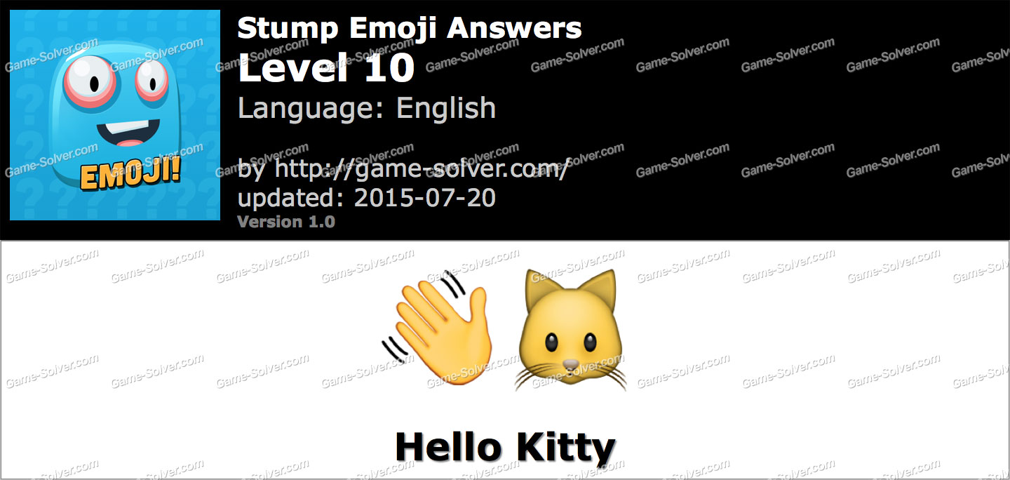 Stump Emoji Level 10 • Game Solver