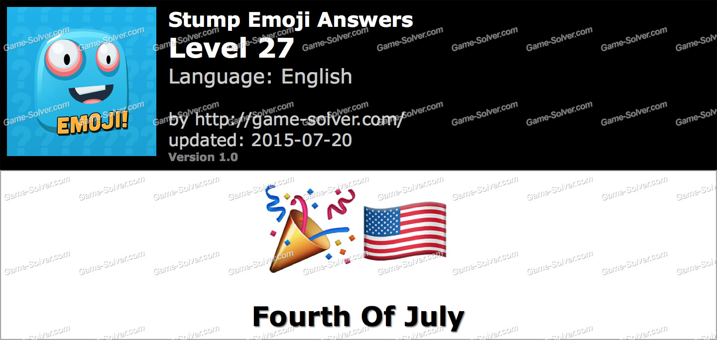 Stump Emoji Level 27 • Game Solver