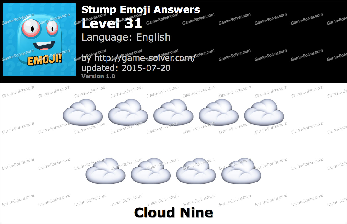 Stump Emoji Level 31 • Game Solver