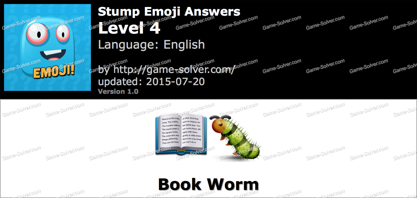 Stump Emoji Level 4 • Game Solver