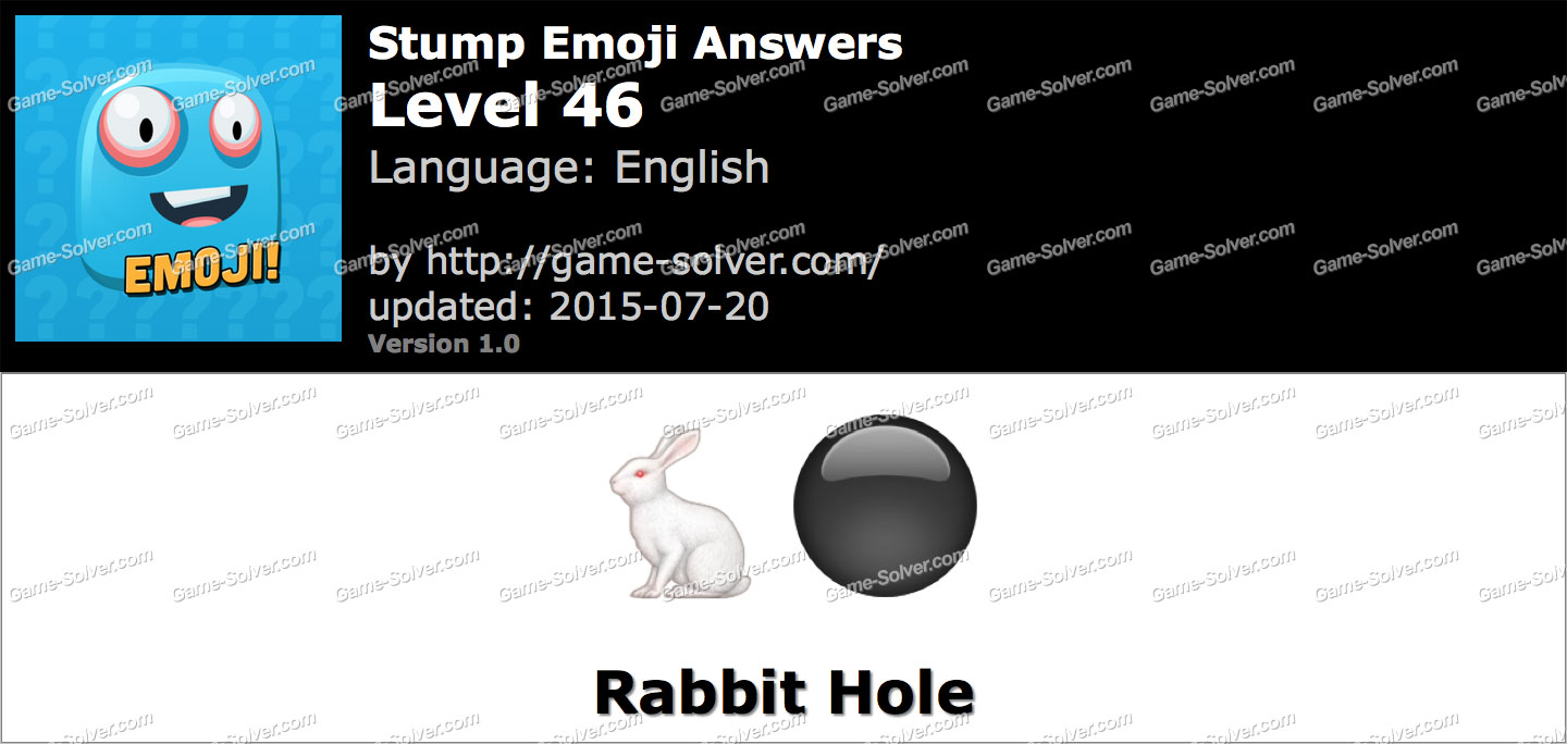 Stump Emoji Level 46 • Game Solver