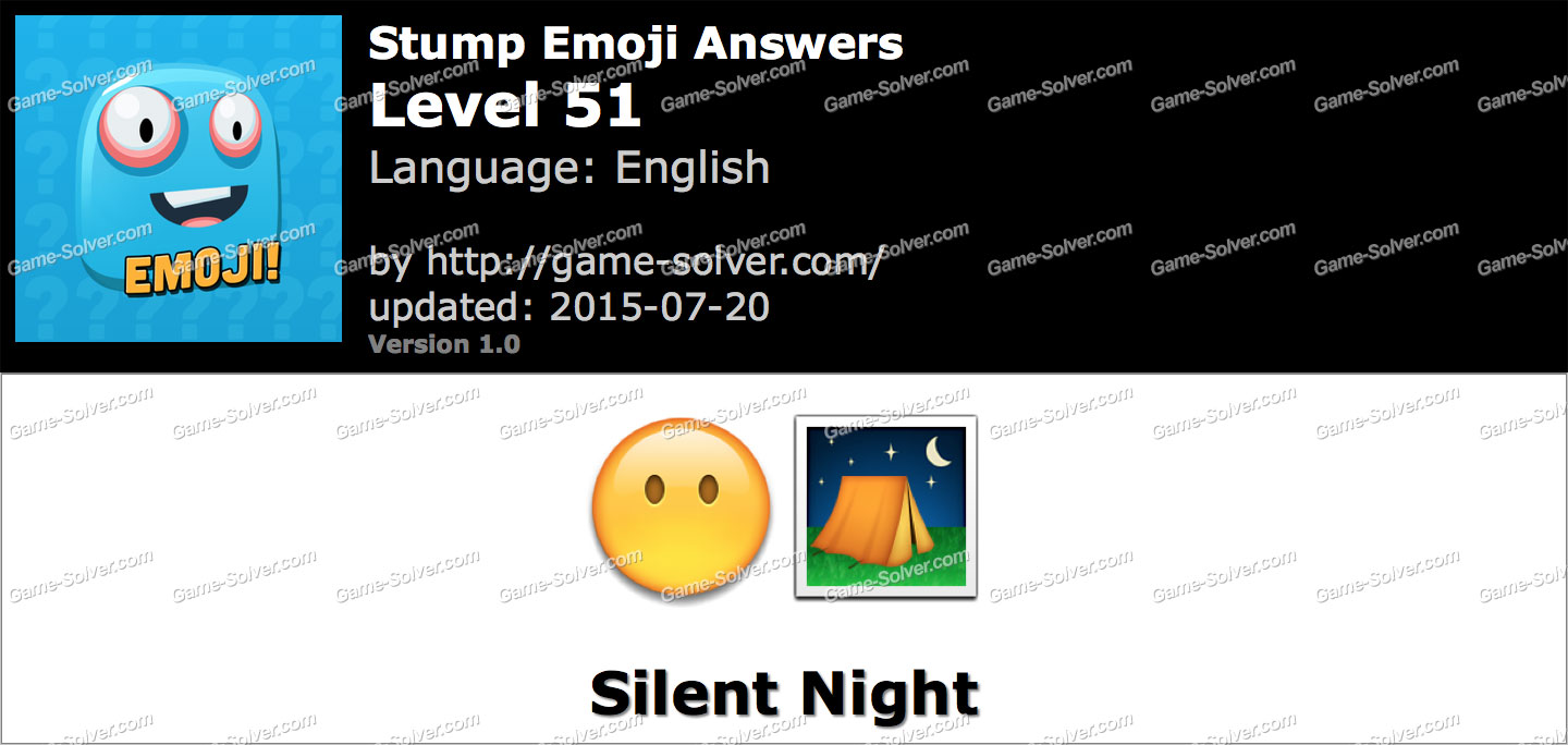 Stump Emoji Level 51 • Game Solver