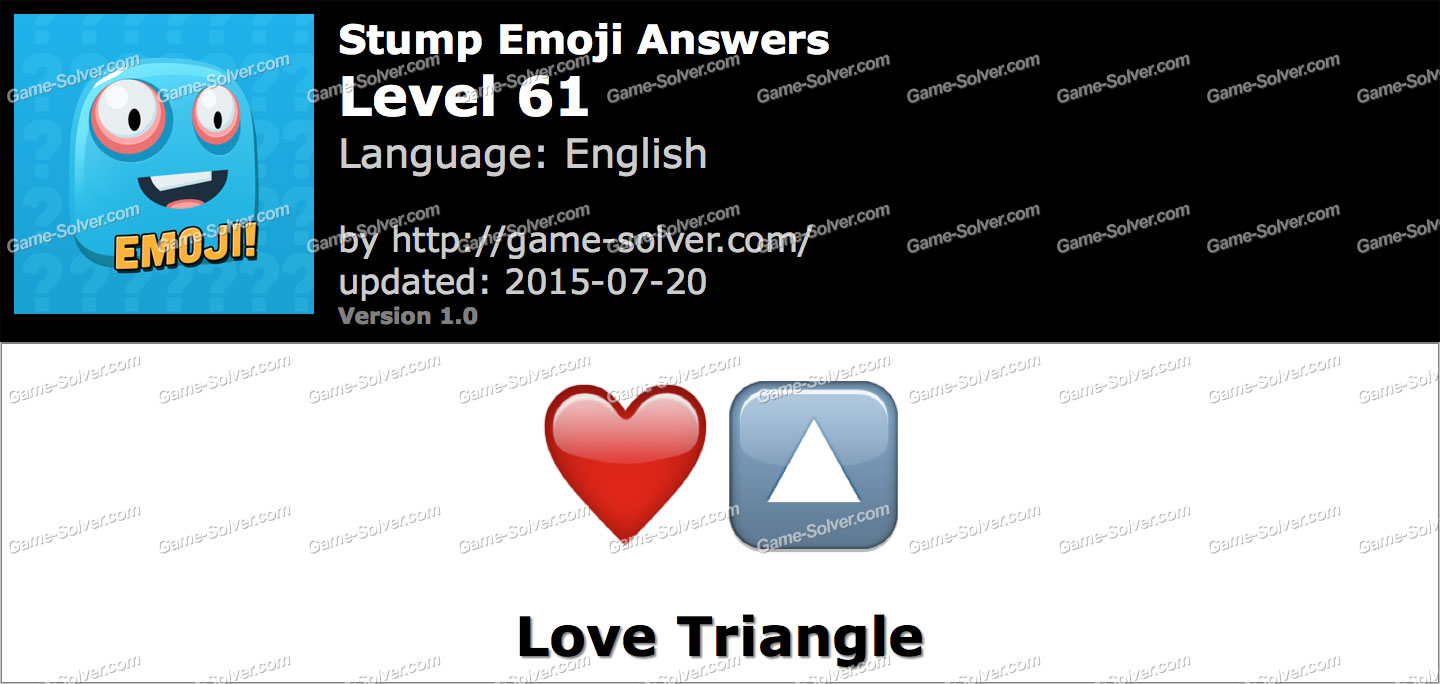 Stump Emoji Level 61 • Game Solver
