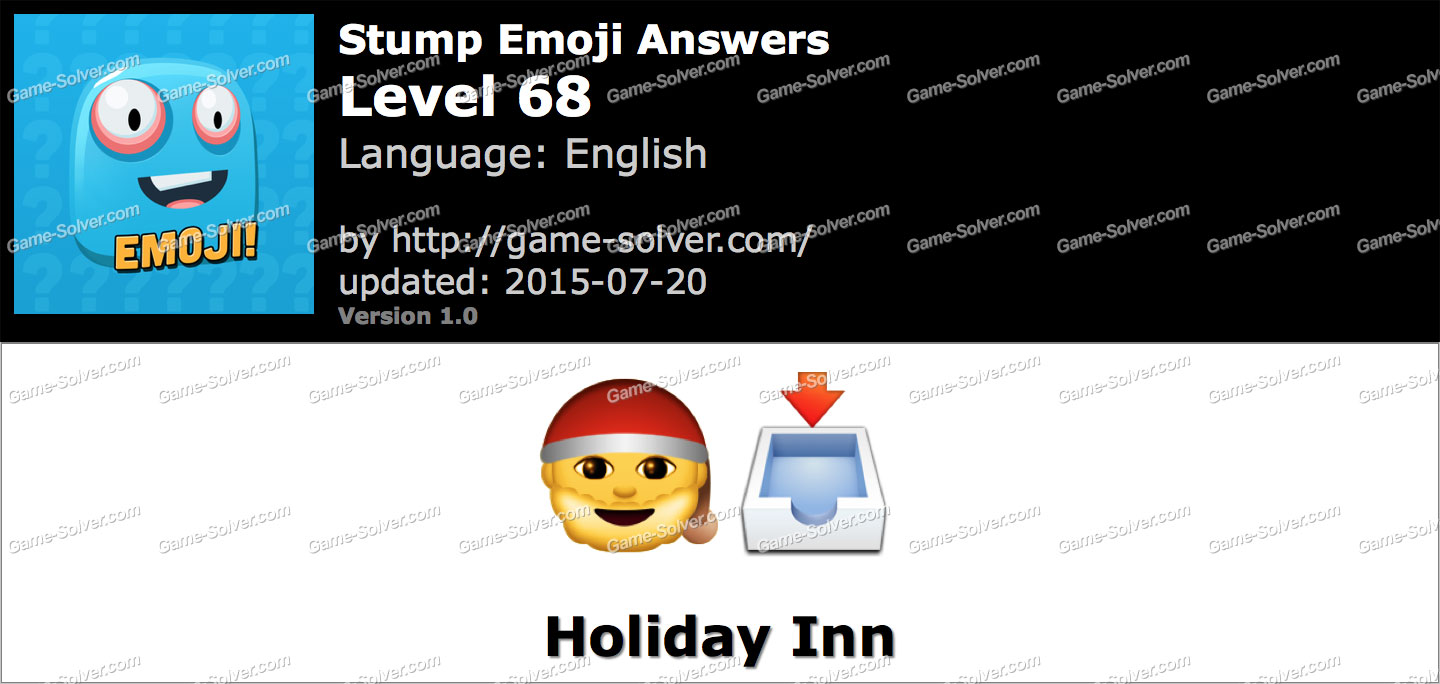 Stump Emoji Level 68 • Game Solver