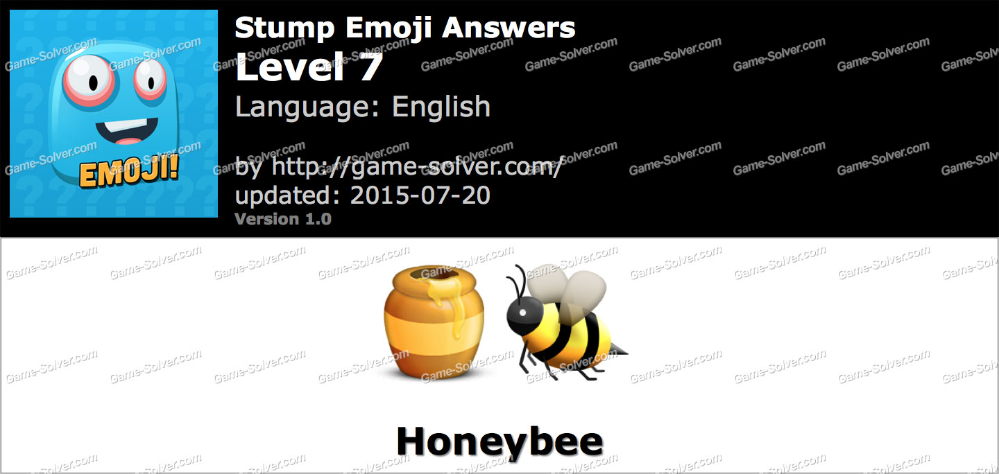 Stump Emoji Level 7 • Game Solver