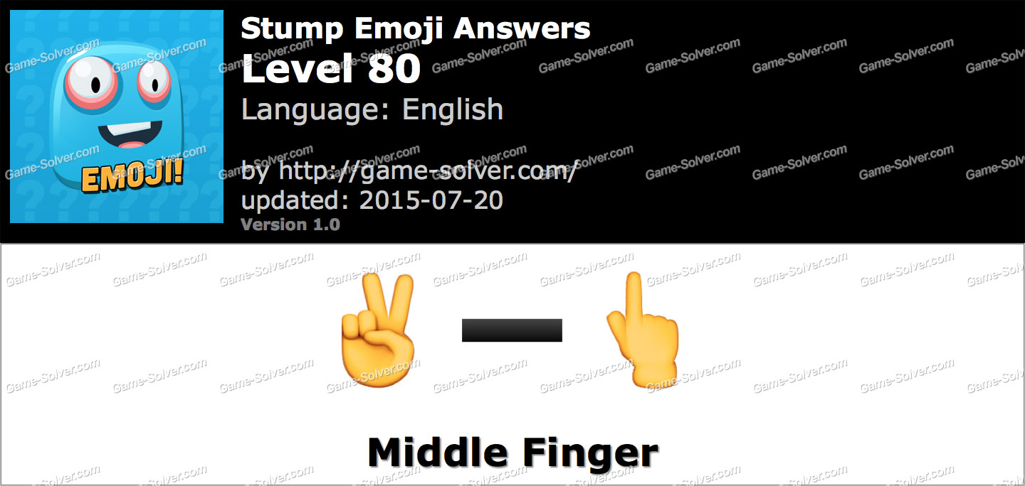 Stump Emoji Level 80 • Game Solver