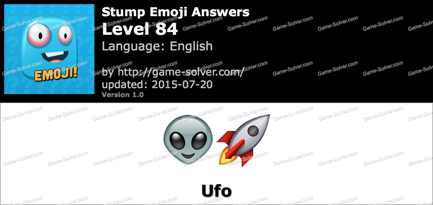 Stump Emoji Level 84 • Game Solver