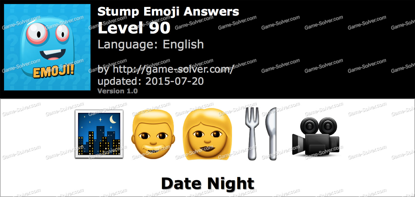 Stump Emoji Level 90 • Game Solver