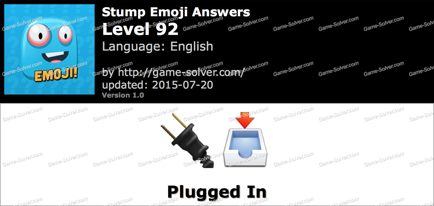 Stump Emoji Level 92 • Game Solver