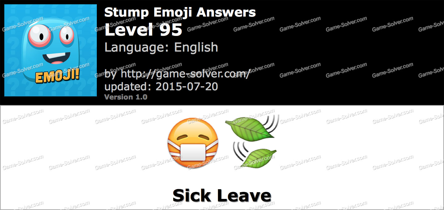 Stump Emoji Level 95 • Game Solver