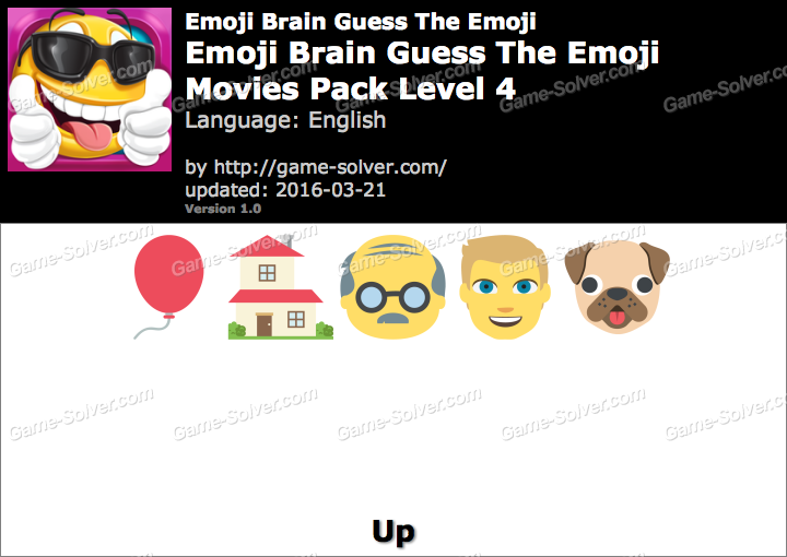 Emoji Brain Guess The Emoji Movies Pack Level 4 Answers • Game Solver