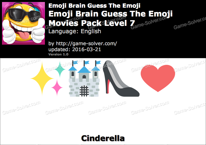 Emoji Brain Guess The Emoji Movies Pack Level 7 Answers • Game Solver