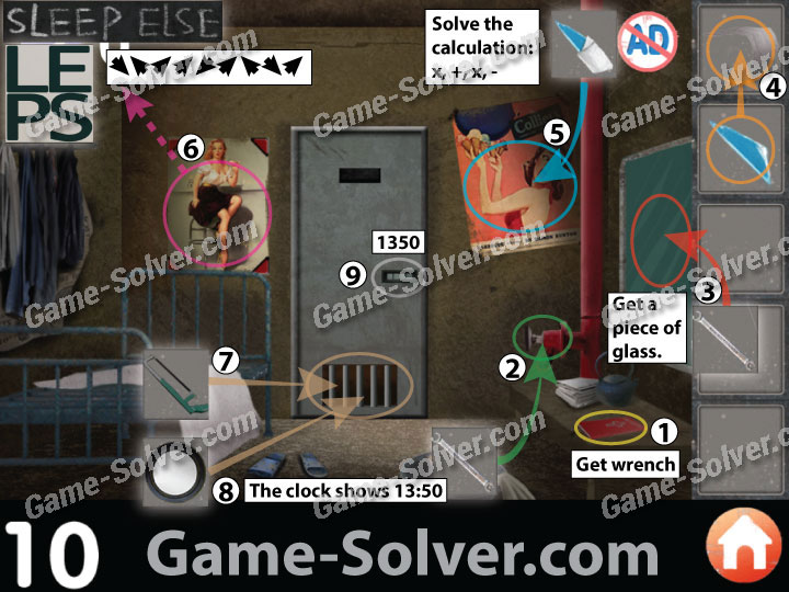 Escape Room: Apartment 7 Level 10 • Game Solver