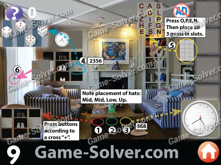 Escape Room: Apartment 7 Level 9 • Game Solver