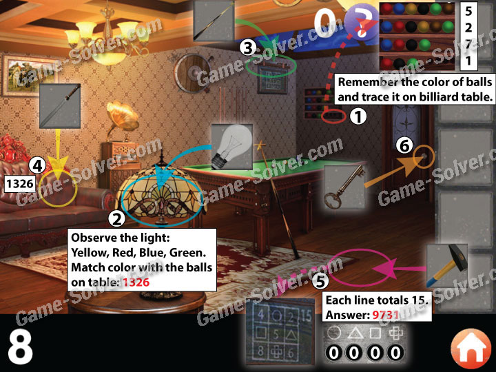 Escape Room: Apartment 8 Level 8 • Game Solver