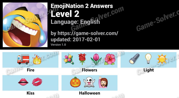 EmojiNation 2 level 2 Answers • Game Solver