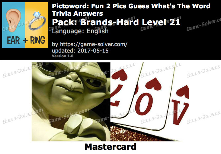 Pictoword Fun 2 Pics Brands-Hard Level 21 Answers • Game Solver